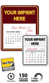 Promotional Self-Adhesive Calendars | Custom Mini Stick On Adhesive ...